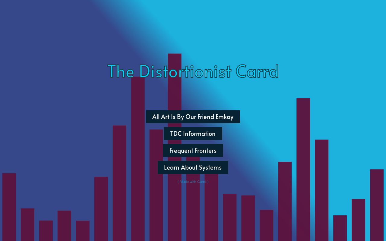 The Distortionist Carrd